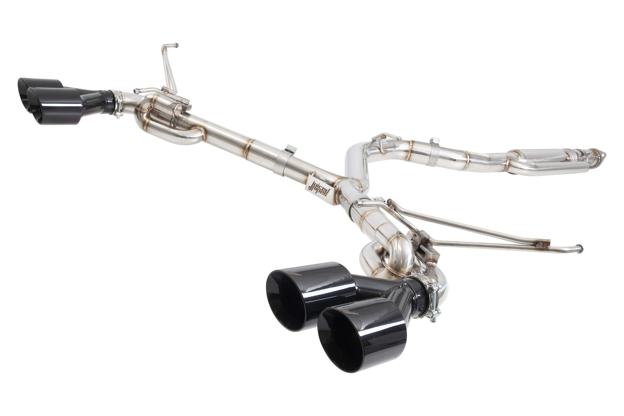 Subaru G3, VA, VB WRX & STI 3" Gloss Black Tips Cat Back Exhaust