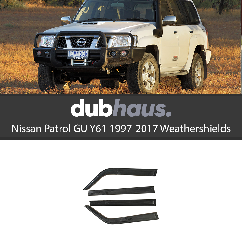Weather Shield / Window Visor for 1998-2016 Nissan Patrol – dubhaus.