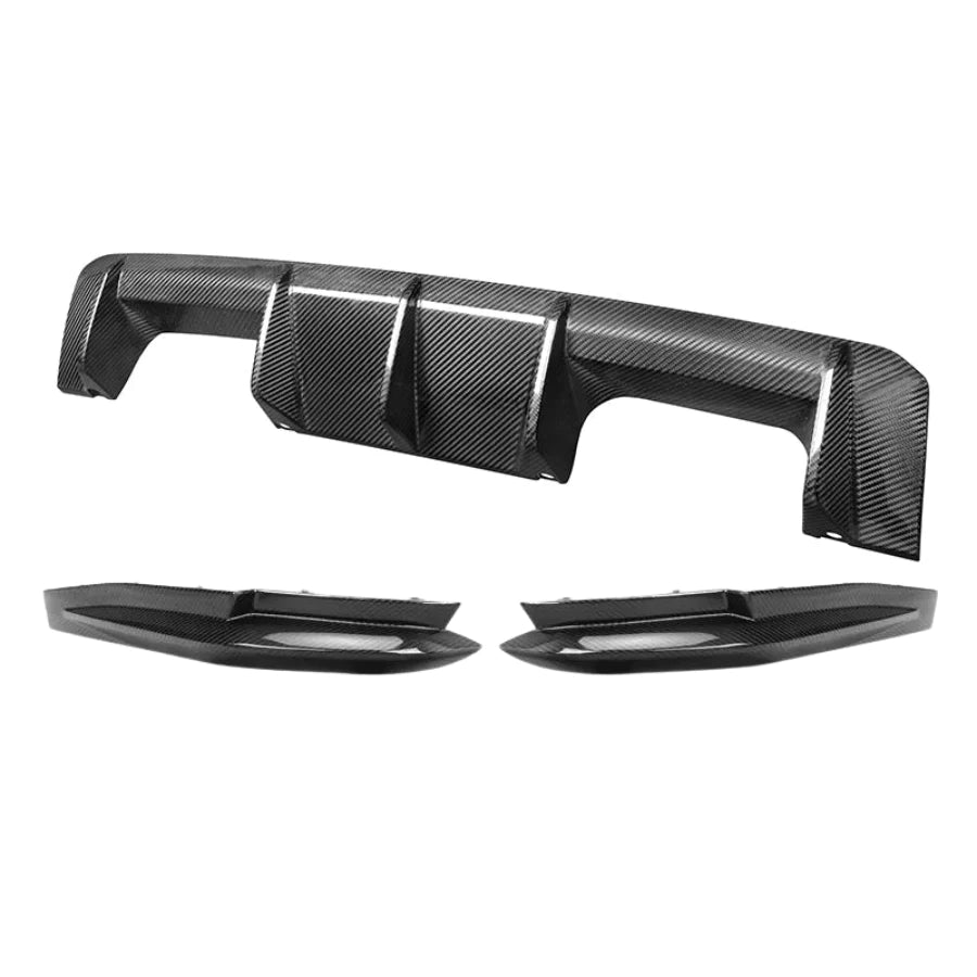 OEM Style Rear Diffuser & Rear Pods in Pre Pegged Carbon For M3 G80-G8