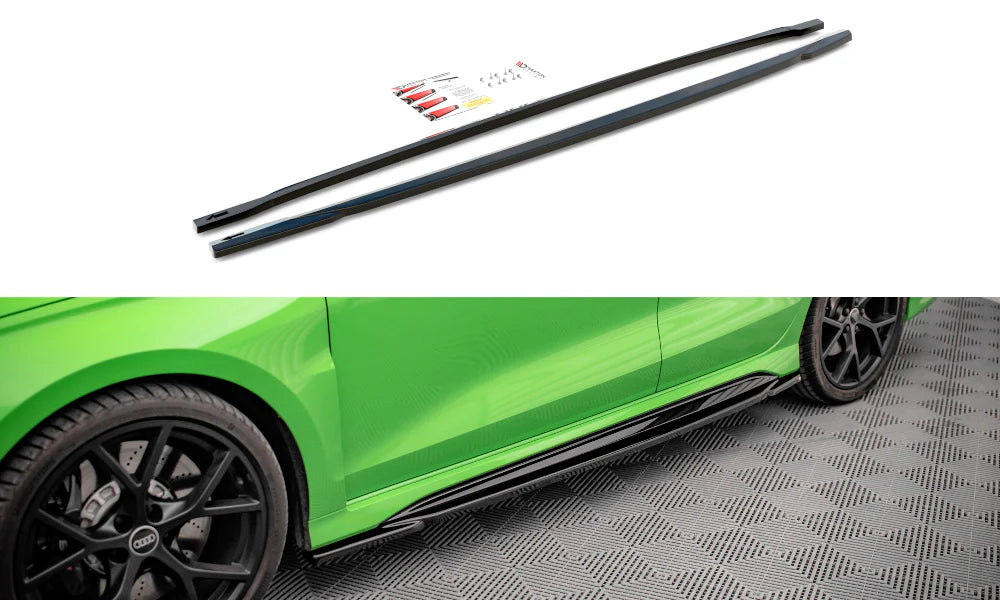 Maxton Design Racing Durability Side Skirts Audi RS3 8Y Street Pro Sed